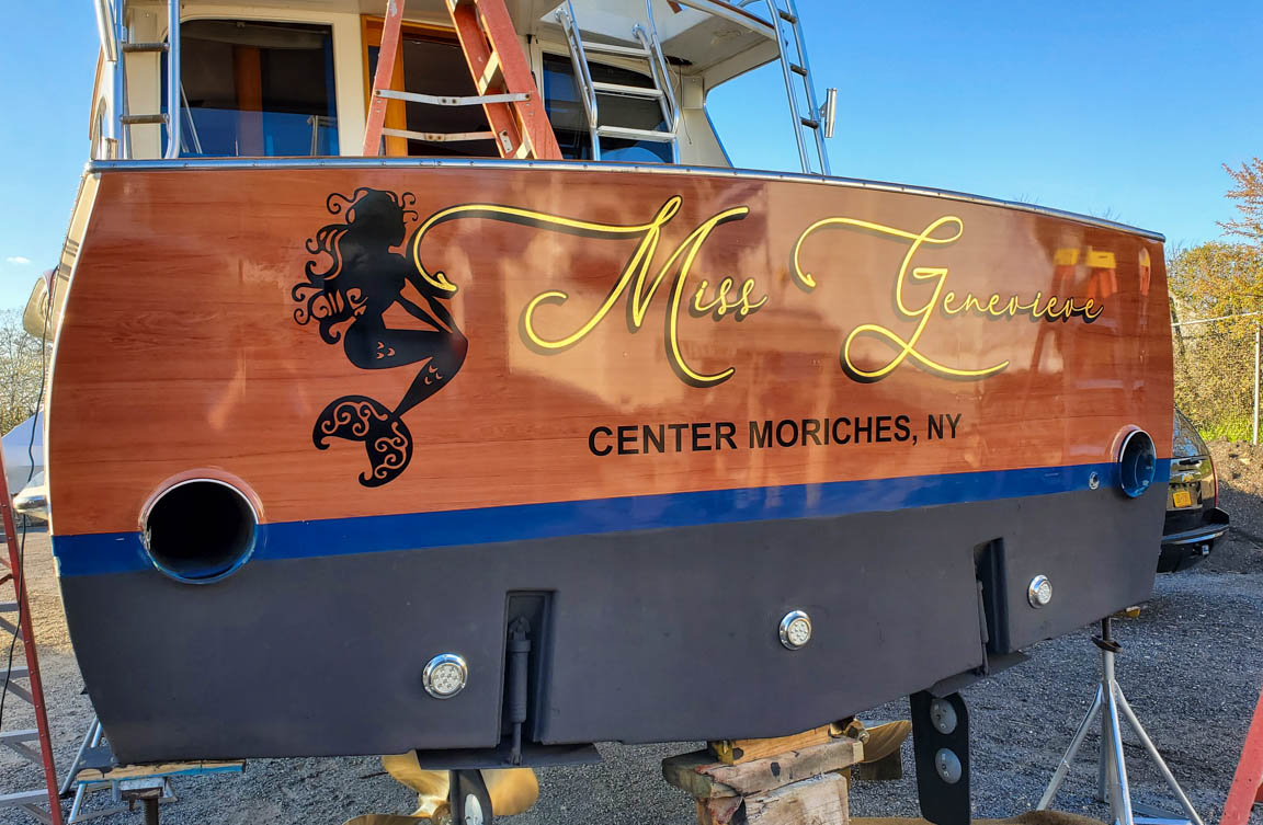 Boat Lettering - East End Sign Design
