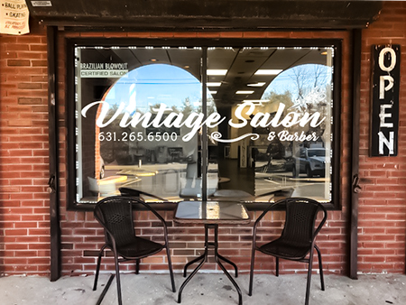 Window Lettering - East End Sign Design